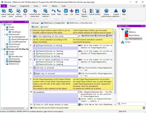 gdevelop is an open source platform for creating html5 games