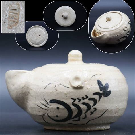 やや傷や汚れあり宙古美術品 愛媛県伊予 二六焼 宝瓶 煎茶道具 茶器 楽山焼 時代物 花器唐物骨董 8JI23 22 2 2Aの落札