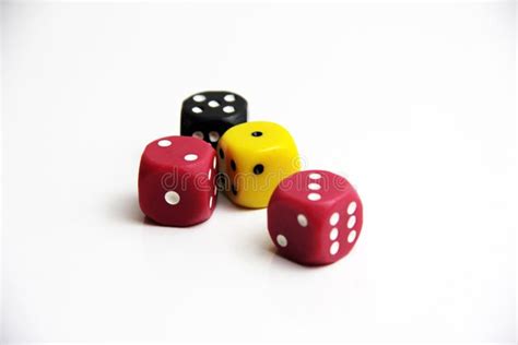 Colorful Dice On White Background Stock Image Image Of Color Abstract 184747313