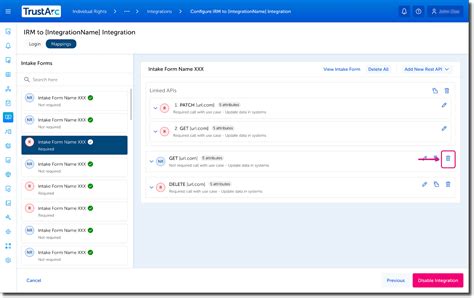 Deleting A Single Api Trustarc Help Center