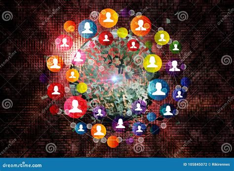 Binary Code With Explosion Of A Sphere Stock Illustration Illustration Of Global Background