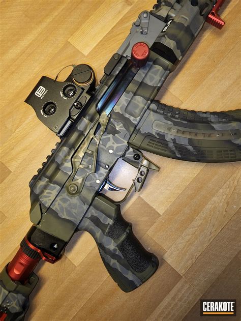 Arsenal Milled Ak Riptile Camo Pattern Cerakote