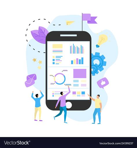 Data Analysis Design Concept Royalty Free Vector Image