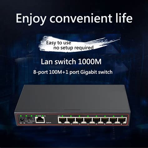 Ethernet Switch Gigabit Ethernet Switch 9 Port 100 Grandado