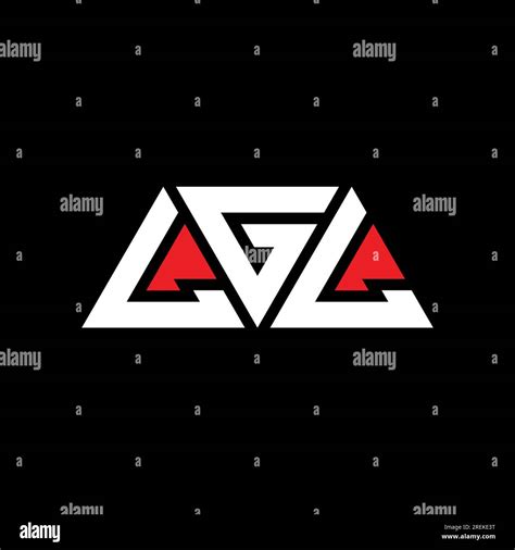 Lgl Triangle Letter Logo Design With Triangle Shape Lgl Triangle Logo