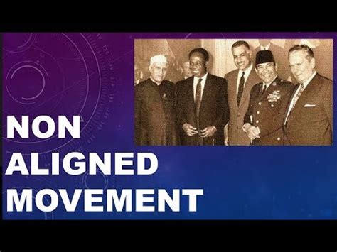 Non Alignment Movement Video Lecture Political Science Class Humanities Arts