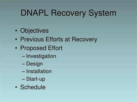 Ppt Dnapl Recovery System Powerpoint Presentation Free Download Id1541582