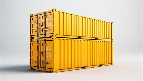 Premium Ai Image Free Photo Of Yellow Container On White Background