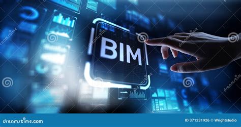 Bim Building Information Modeling Engineering Software System Mixed Media Royalty Free Stock