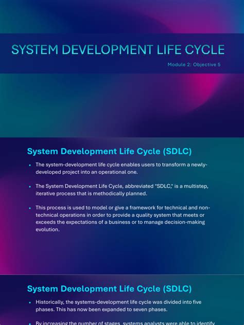It Unit 1 System Development Life Cycle Sdlc Download Free Pdf