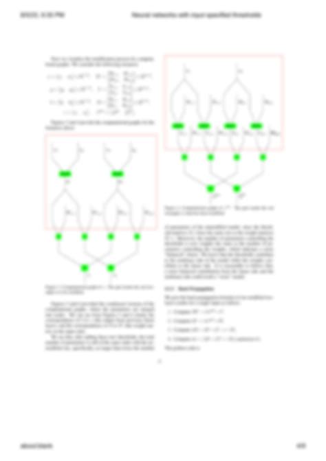 solution neural networks with input specified thresholds convolutional neural networks for
