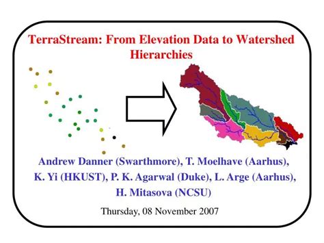 Ppt Terrastream From Elevation Data To Watershed Hierarchies Powerpoint Presentation Id448294