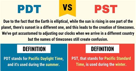 Pdt Vs Pst When To Use Pst Vs Pdt With Useful Examples • 7esl