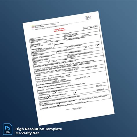 Editable Venezuela Embassy Birth Registration Certificate Word And Pdf Template 6 Page