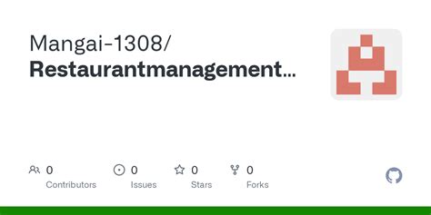 Github Mangai 1308restaurantmanagementsystembackend