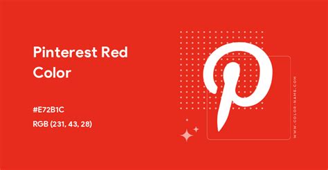 Pinterest Red Color Hex Code Is E72b1c