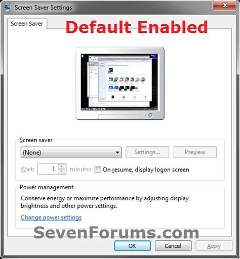 Screen Saver Enable Or Disable Tutorials