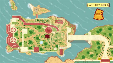 Game Of Thrones Casterly Rock Map Game Fans Hub