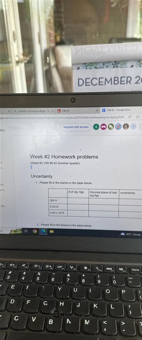Solved December 2week 2 ﻿homework Problemsweek 3 ﻿hw 6
