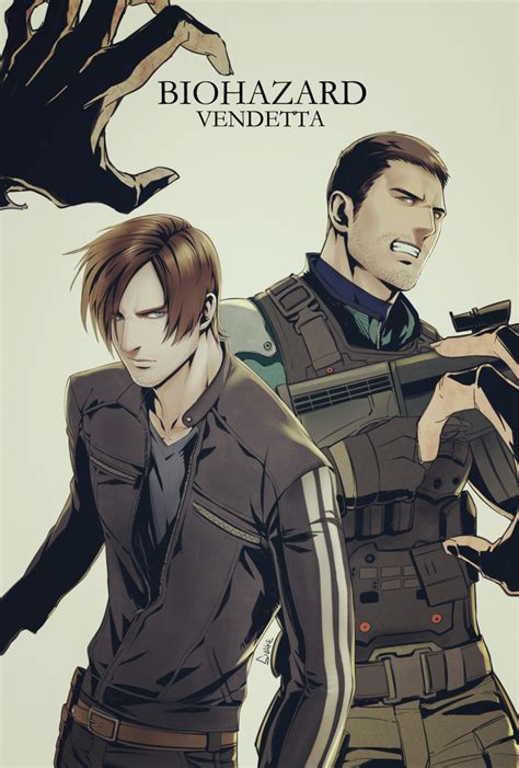 Leon S Kennedy And Chris Redfield Resident Evil And More Drawn By Snaaaking Danbooru