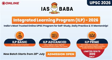 [new Batch] Ilp Prime 2026 Integrated Learning Programme The Most Comprehensive 365 Days