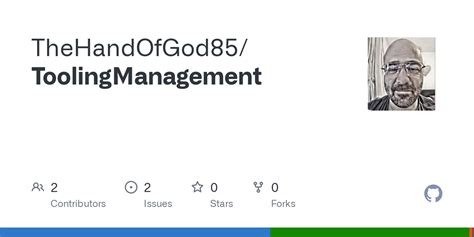 Github Thehandofgod85toolingmanagement