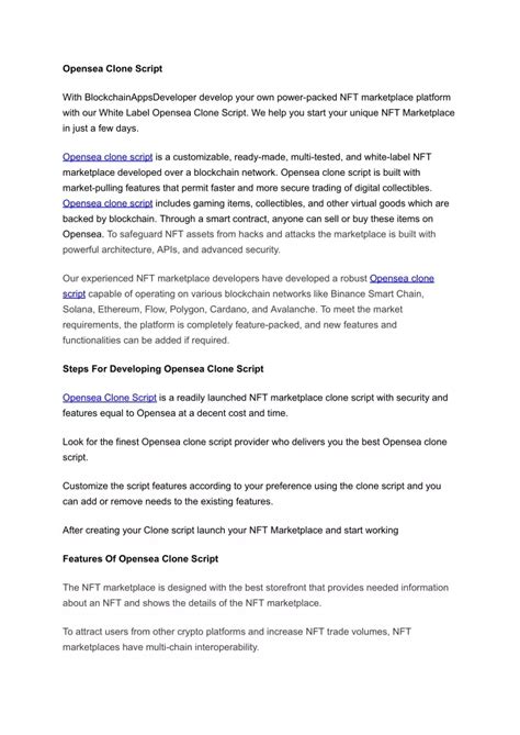 Ppt Opensea Clone Script Powerpoint Presentation Free Download Id 12211230