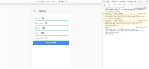 Php How To Insert Data In Mysql Database Using Ionic 2 I Have Tried