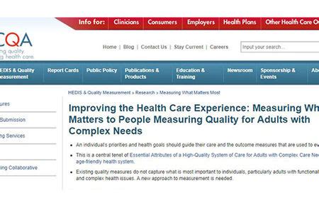 NCQA Announces New Demonstration To Measure Person Driven Outcomes