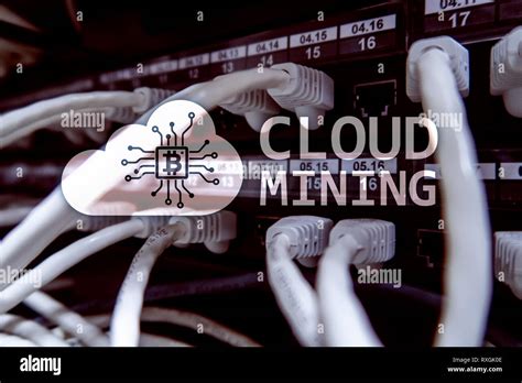 Cloud Computing Data Or Cryptocurrency Bitcoin Ethereum Mining In