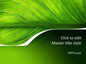 Abstract Leaf Background For PowerPoint Free PowerPoint Templates