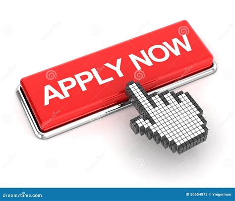 clicking a apply now button stock illustration image 50654873