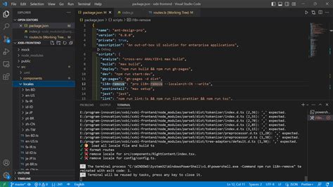 🐛 Bug 执行删除国际化命令报错 · Issue 10452 · Ant Designant Design Pro · Github