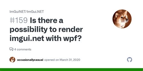 Is There A Possibility To Render Imgui Net With Wpf Issue Imguinet Imgui Net Github