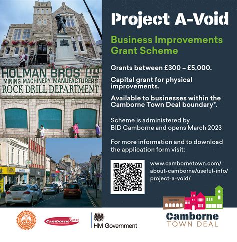 Project Avoid Grant Applications Open Camborne Town