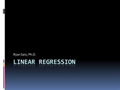 Linear Regression Pptx