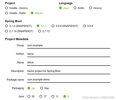 创建springboot项目 Csdn博客