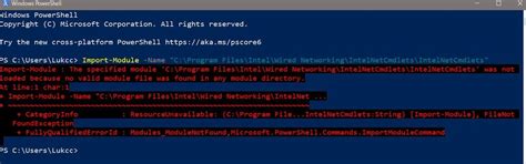Solved Missing Intelnetcmdlets Intel Community