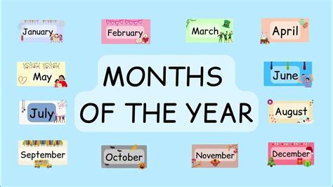 Months Of The Year Song Education Circletime Earlylearning