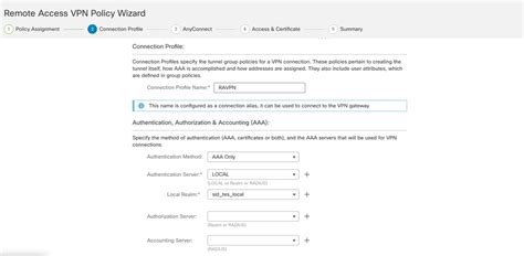 配置anyconnect以通过ipsec隧道访问服务器。 Cisco