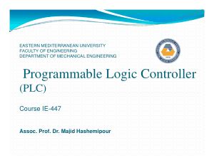 Programmable Logic Controller PLC PPT Pdf CNC Manual