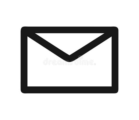 Icon User Interface Email Envelope Stock Vector Illustration Of