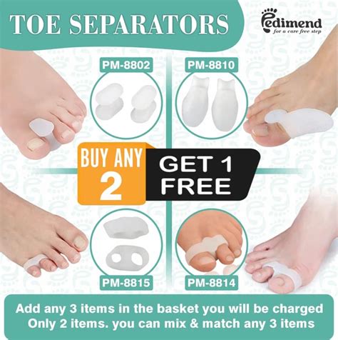 Gel Toe Separators Big Small Toe Spacers Toe Straighteners For