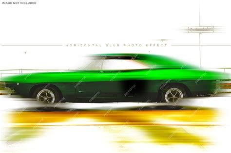 Premium Psd Horizontal Motion Blur Photo Effect