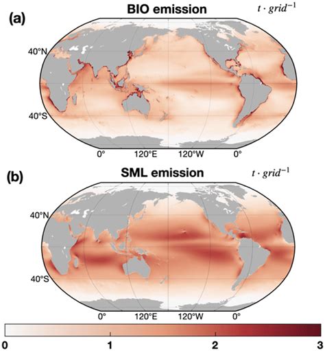 Essd Peer Review Enhanced Dataset Of Global Marine Isoprene Emissions From Biogenic And