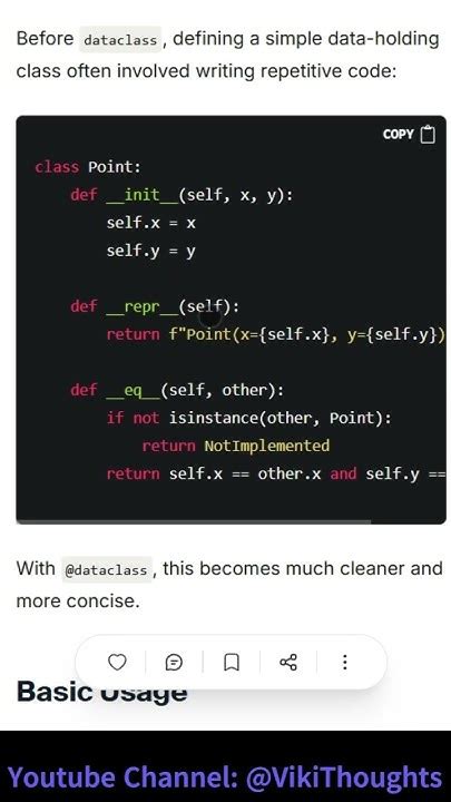 Python Dataclass Basic Concept Youtube