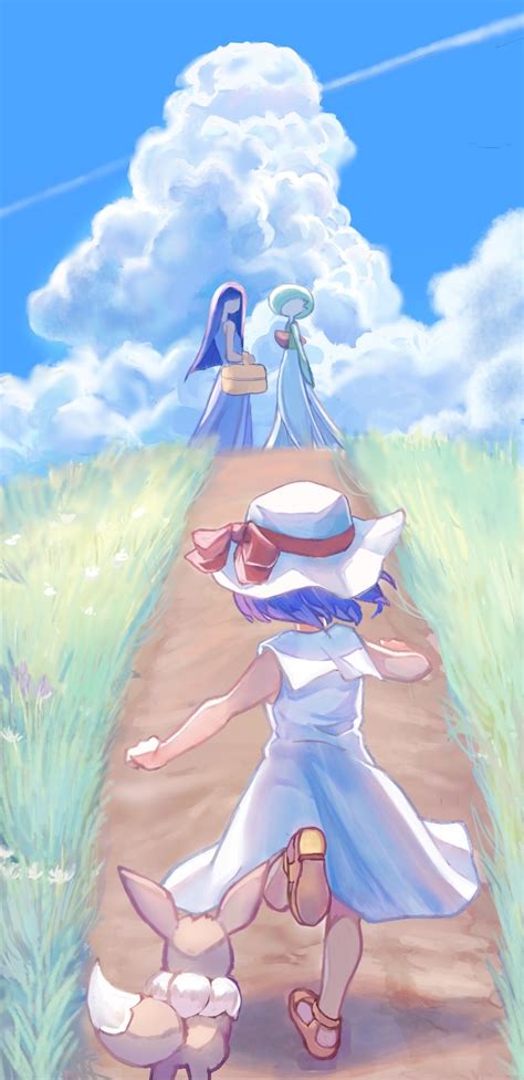 Izumi 2476264 Eevee Gardevoir Nintendo Pokemon Highres 2girls