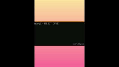 using curtime with arguments backendwebdevelopment learn mysql through shorts youtube