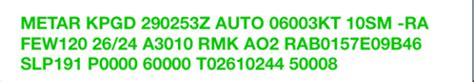 How To Read A METAR Piper Owner Society