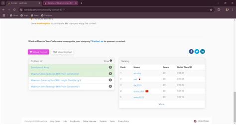 sai siddhu ragipani on linkedin just solved first 2 problems with two errors runtime can be
